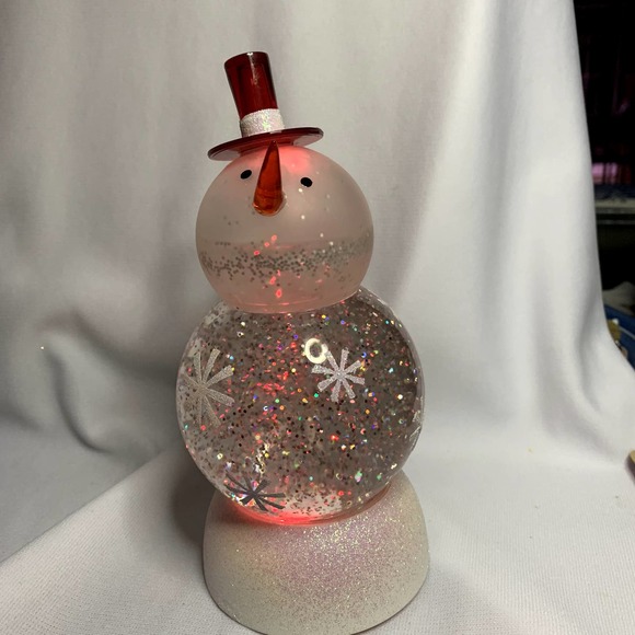 Hallmark | Holiday | Very Rare 207 Hallmark Snowman Snow Globe Lights ...